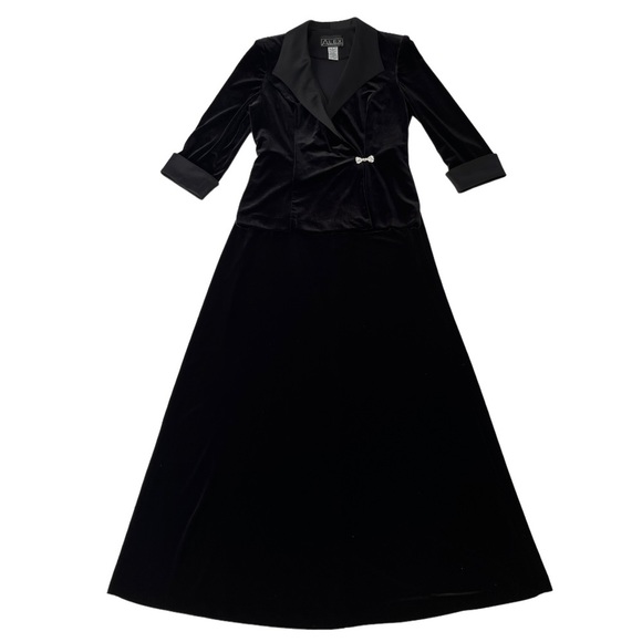 Alex Evenings | Dresses | Alex Evening Women Velvet Formal 2 Pieces ...